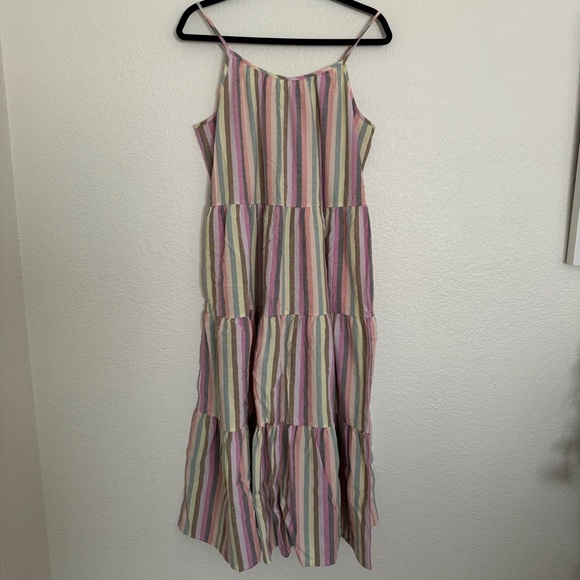 Universal Thread | Dresses | Universal Thread Striped Tiered Maxi Dress ...